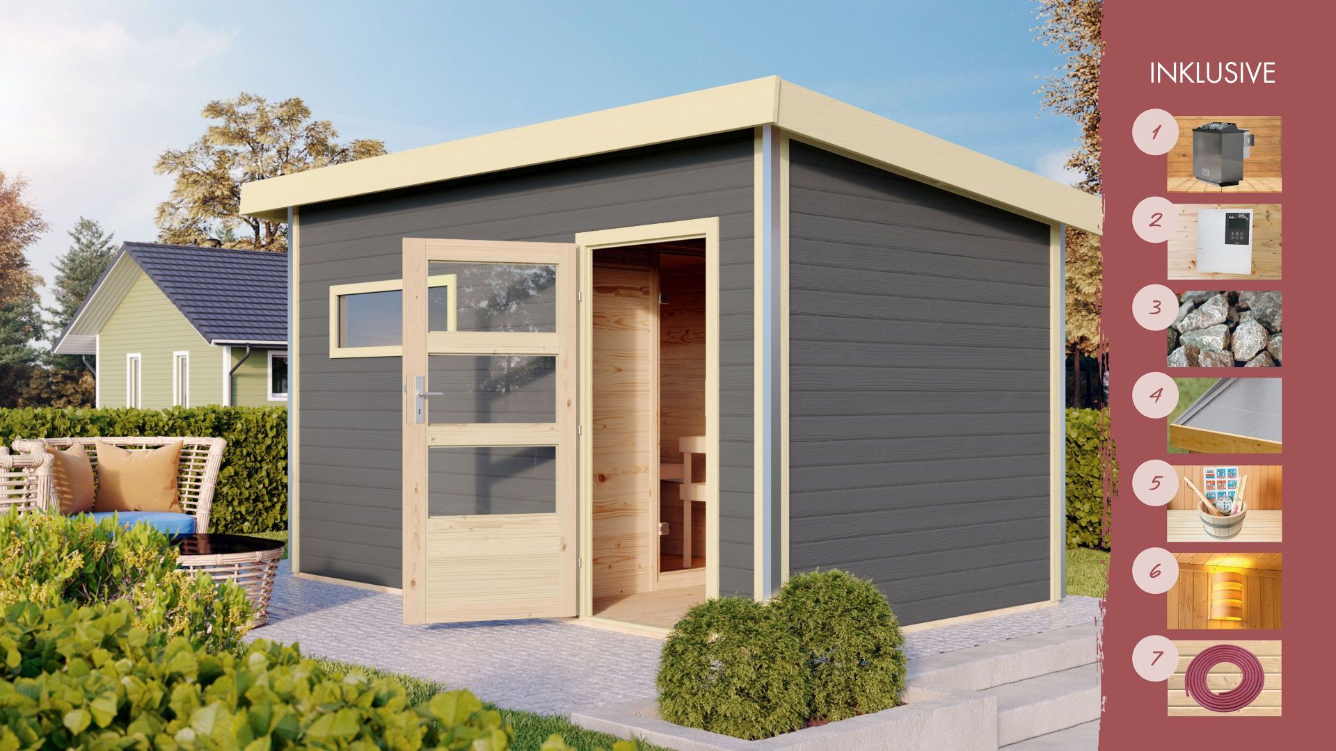 Sauna bei Karibu im Onlineshop entdecken!